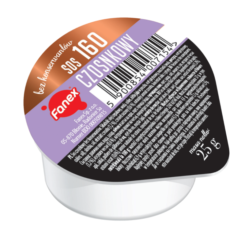 Sos Fanex 70 czosnkowy w kubeczkach | Sklep Fanex